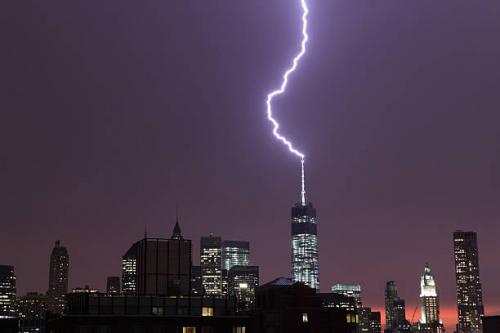 Rare video captures the moment lightning strikes in Brazil