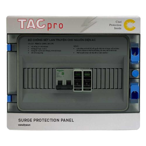 PDAC1-13VG-20-275 Type 1+2+3 single-phase AC surge protection panel (2P ...